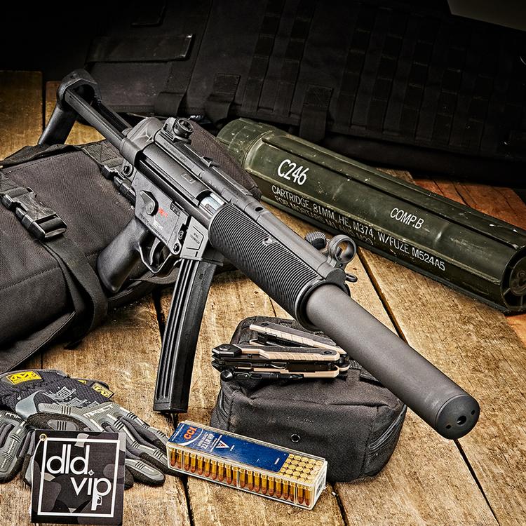 HK MP5 .22LR 16" w/ Faux Suppressor - HK, MP5, Semi-automat...