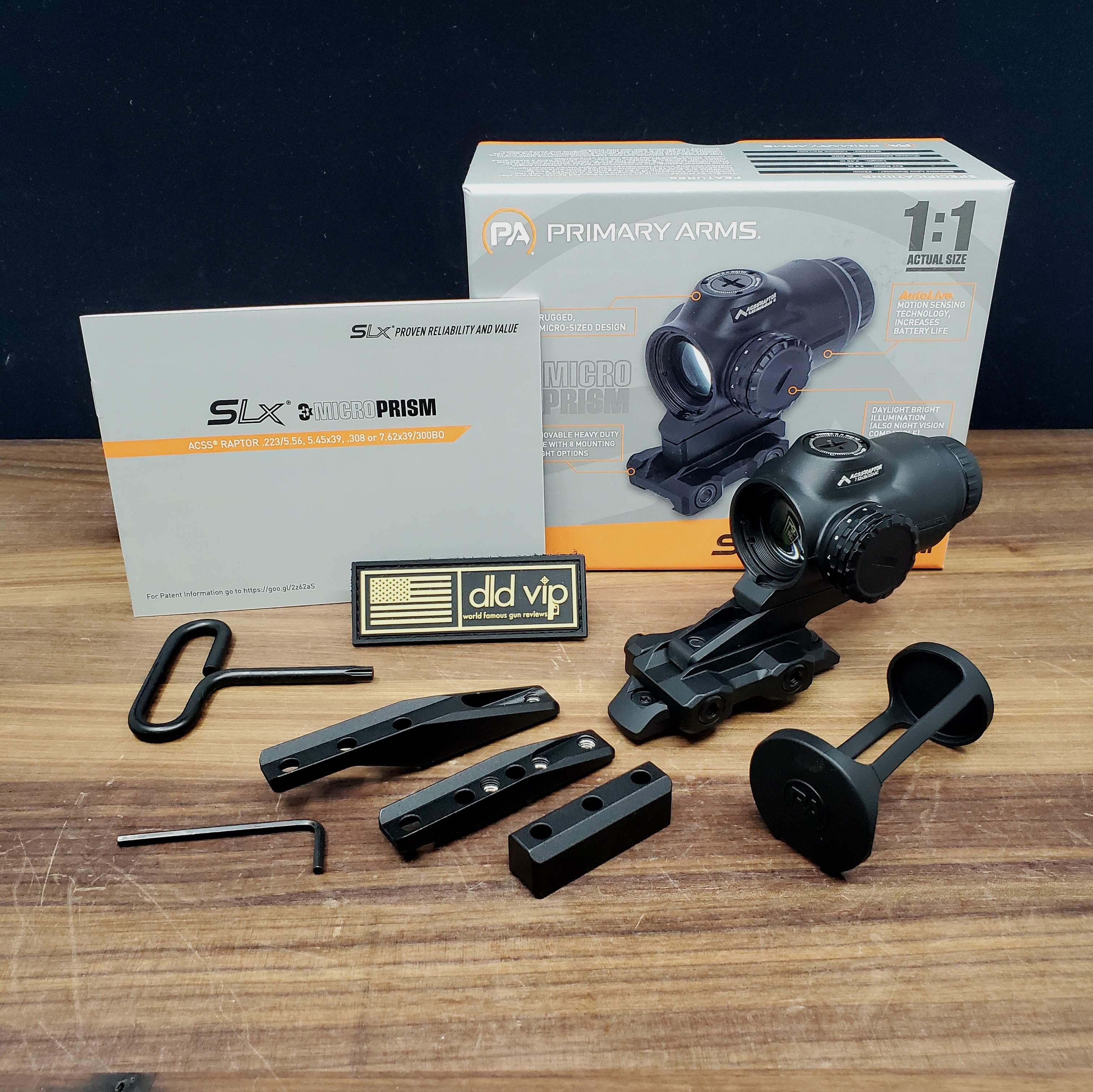 Primary Arms SLx 3X MicroPrism ACSS Raptor Red BDC 7.62x39/3...