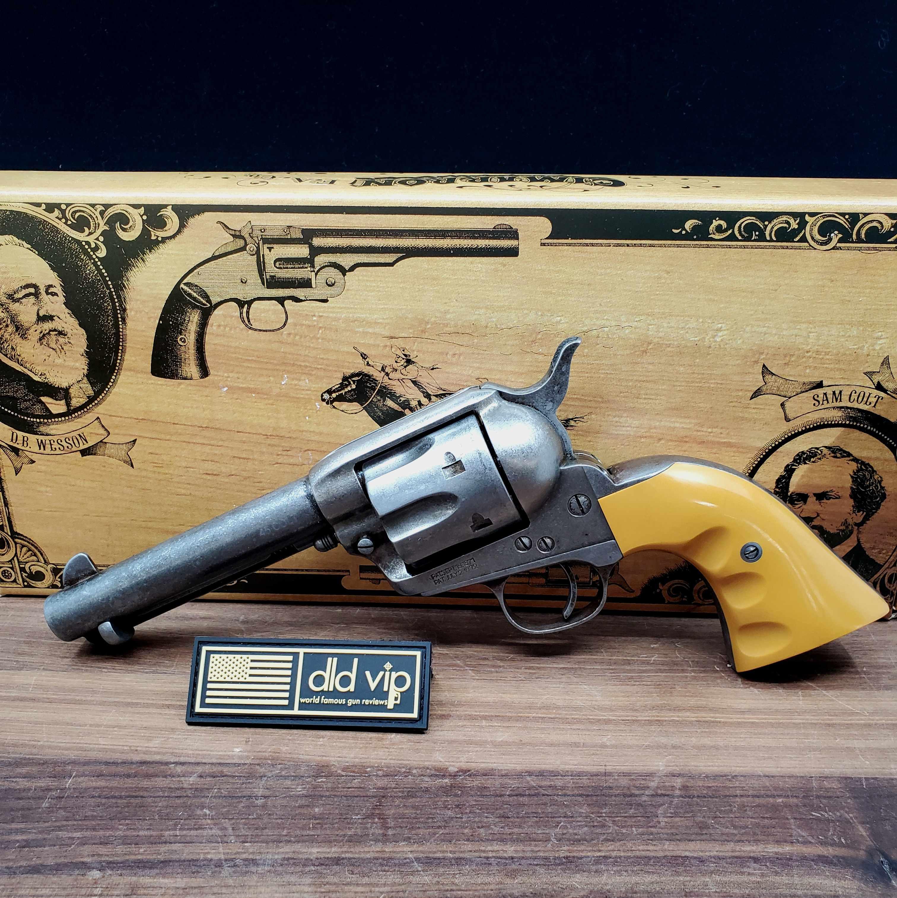 Cimarron Rooster Shooter .45LC 4.75" Trail Worn - Cimarron,...