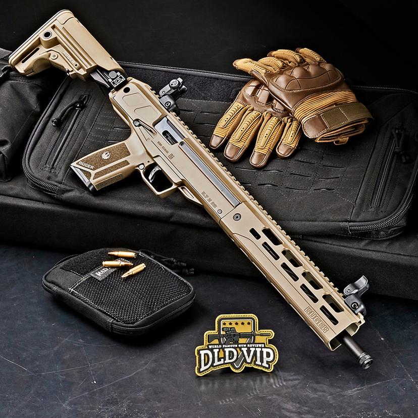 Ruger LC Carbine 5.7x28 16" w/ Folding Stock FDE Cerakote