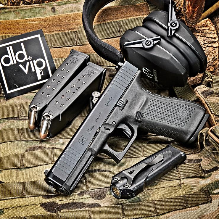 Glock 21 Gen5 MOS .45ACP 10rd - Glock, 21 Gen 5 MOS, Strike...