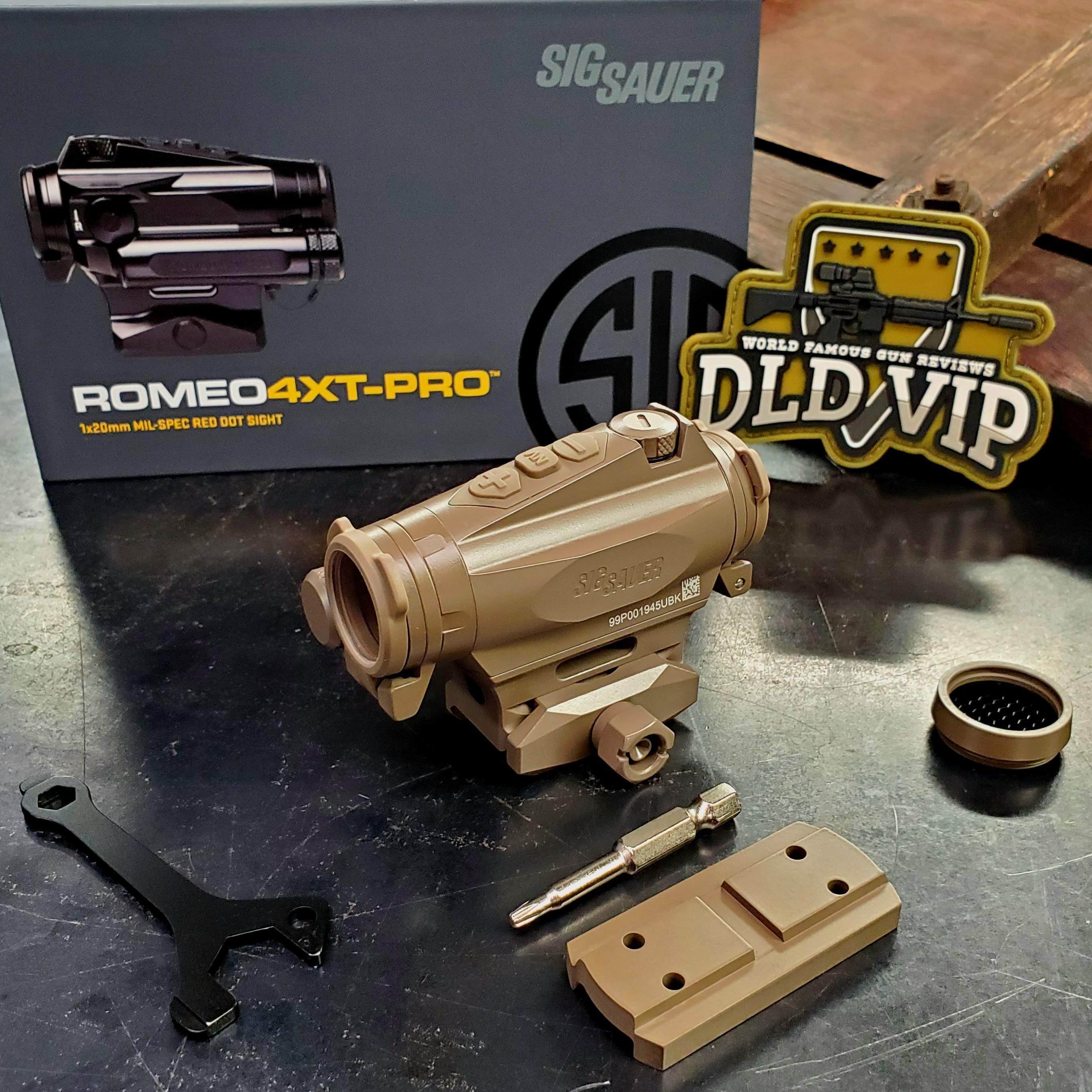 SIG Sauer Romeo 4XT-Pro Red Ballistic Circle Plex FDE - Sig...