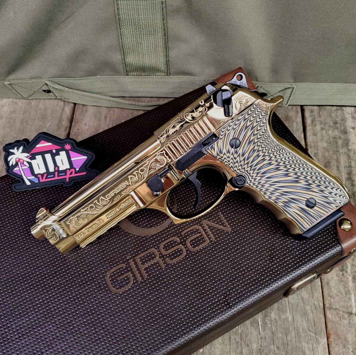 Girsan MC Regard 9mm Gold Engraved - Girsan, REGARD DLX, Se...