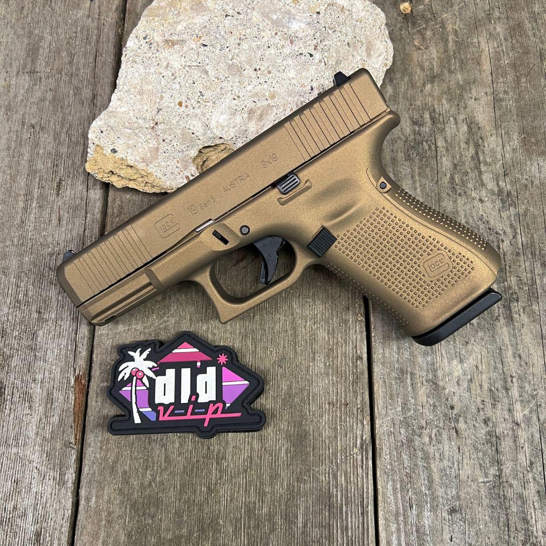 Glock 19 Gen5 9mm Burn Bronze Cerakote - G19 G5 9MM 15+1 4....
