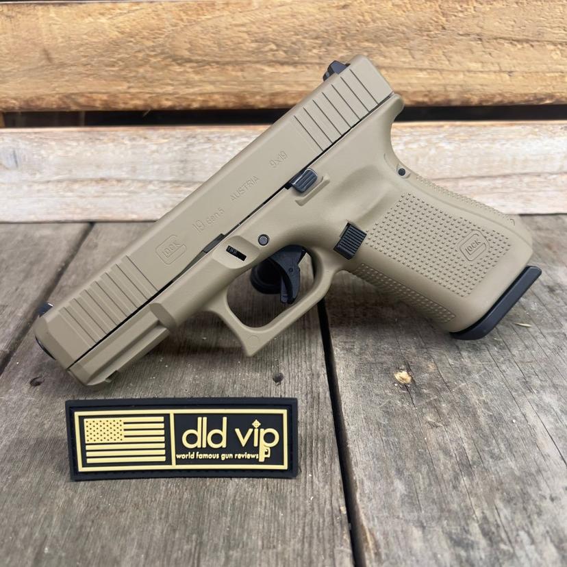 Glock 19 Gen5 9mm Coyote Tan Cerakote - G19 G5 9MM 15+1 4.0...