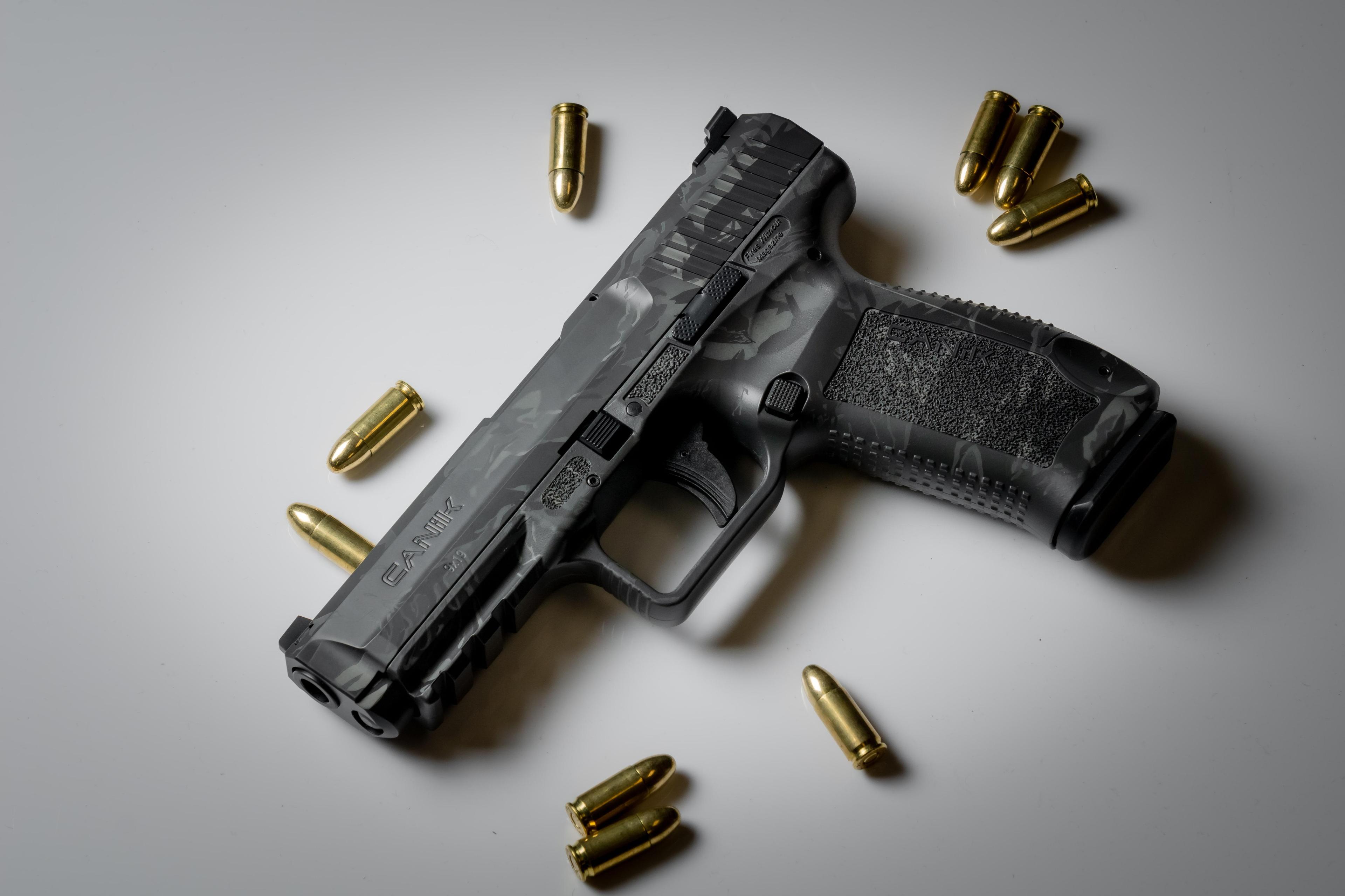 Canik TP9SF 9mm 4.6" Tiger Dark Grey Cerakote Canik Creation...