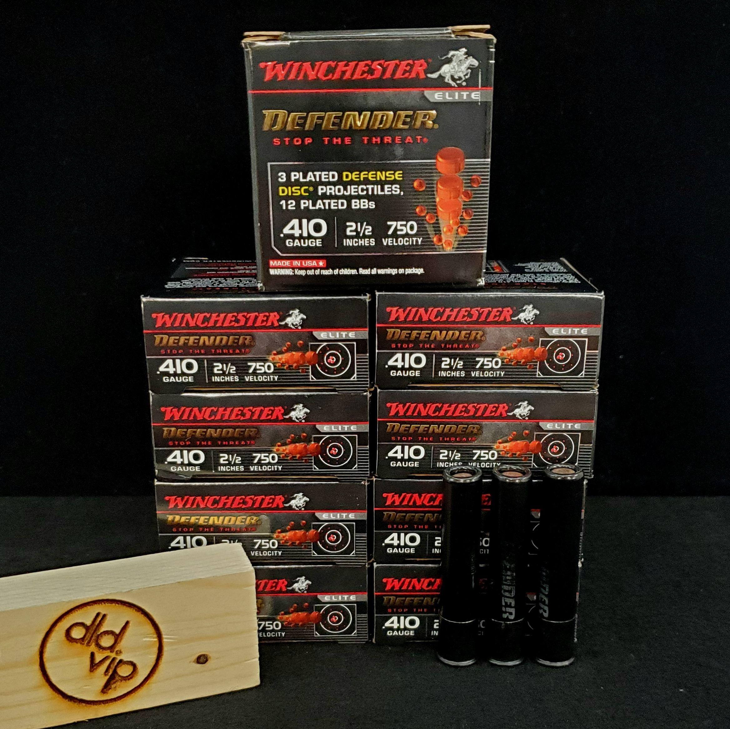 Winchester Defender Elite .410Ga 2.5" Buckshot/Disc 100rd Ca...
