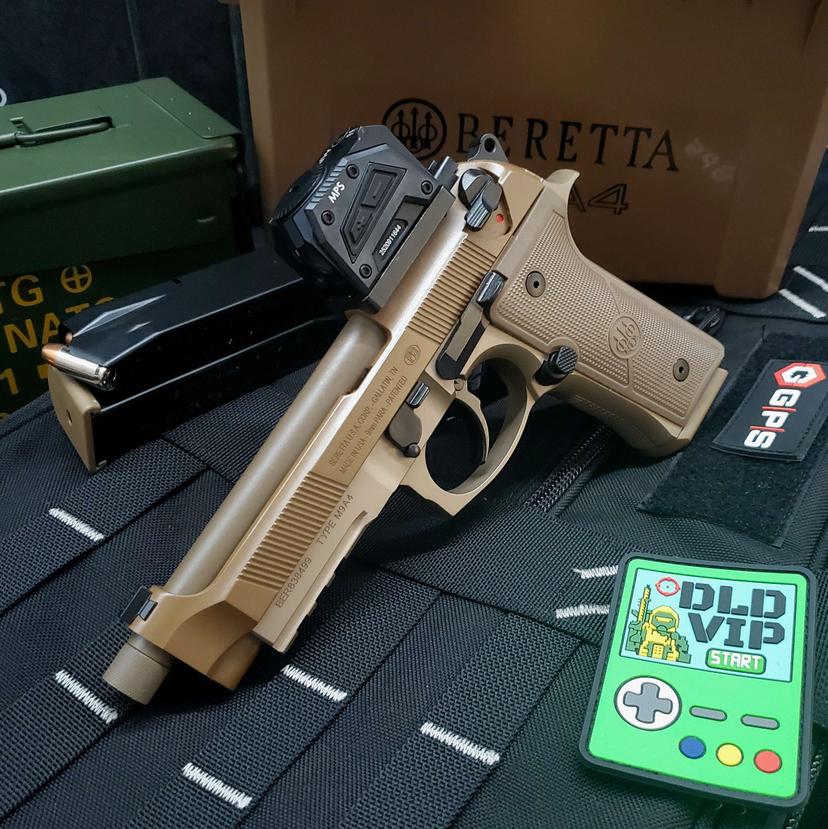 Beretta M9A4G 9mm FDE Cerakote DASA w/ Steiner MPS Red Dot W...