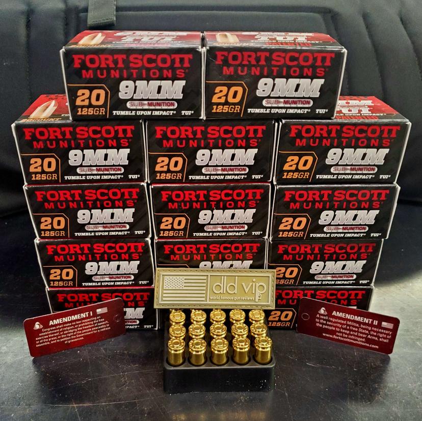 Fort Scott Munitions 9mm 125Gr TUI Sub-Sonic 220rd Webinar
