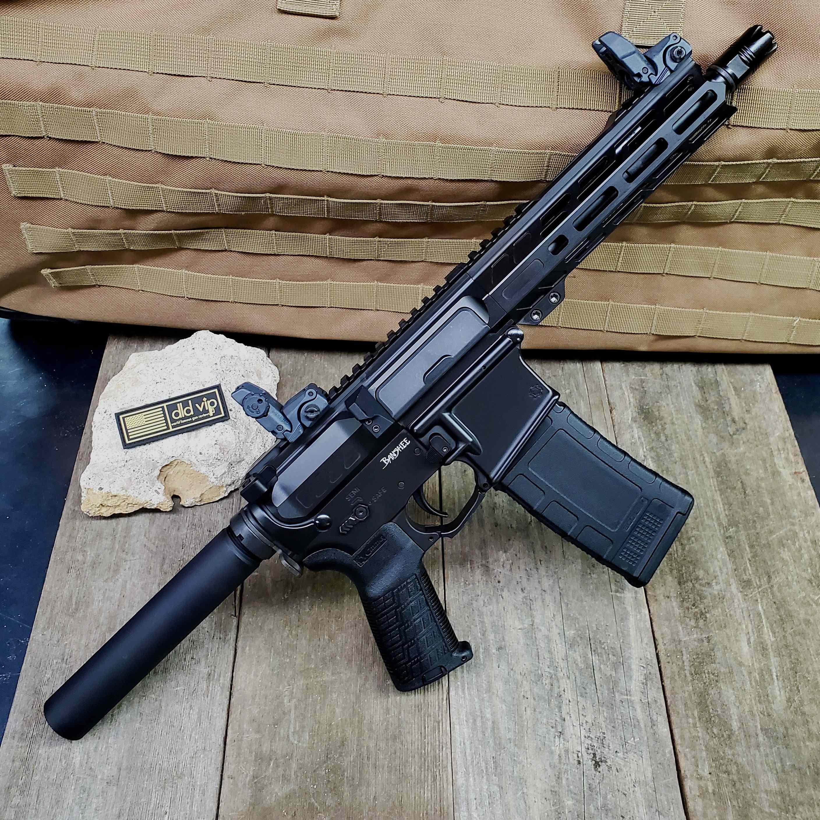 CMMG Mk4 Banshee 300BLK 8" Black Cerakote w/ MBUS Sights Web...