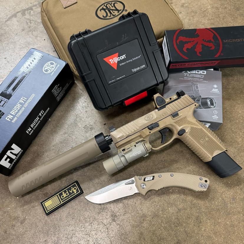 FN 509 Tactical 9mm + Trijicon RMR06 Type 2 + FN RUSH 9Ti Su...
