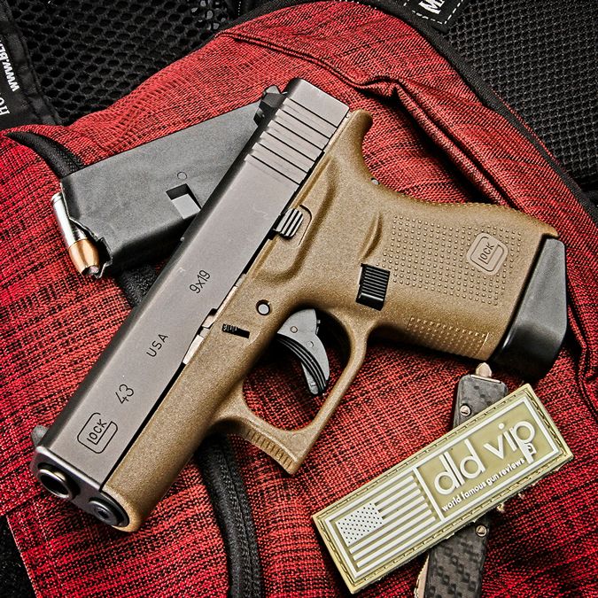 Glock 43 9mm - Glock, 43, Striker Fired, Semi-automatic, Po...